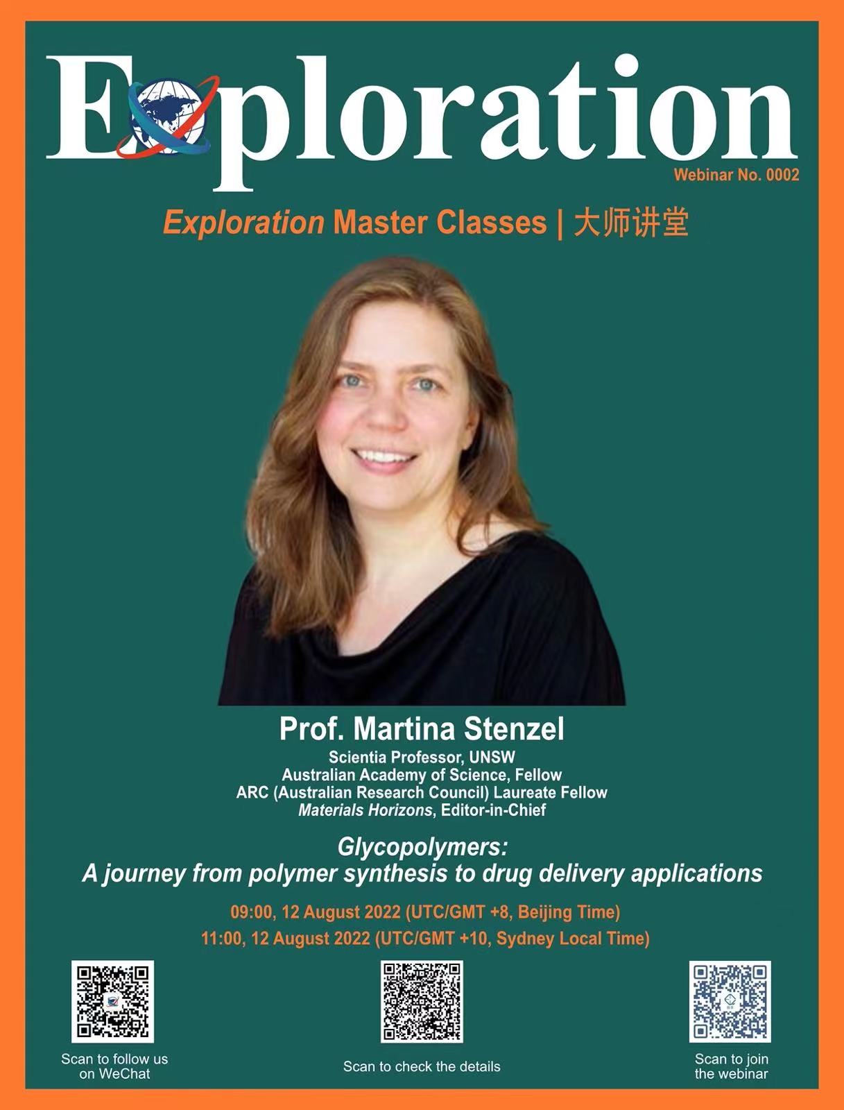 Professor Martina Stenzel: Glycopolymers: A journey from polymer ...